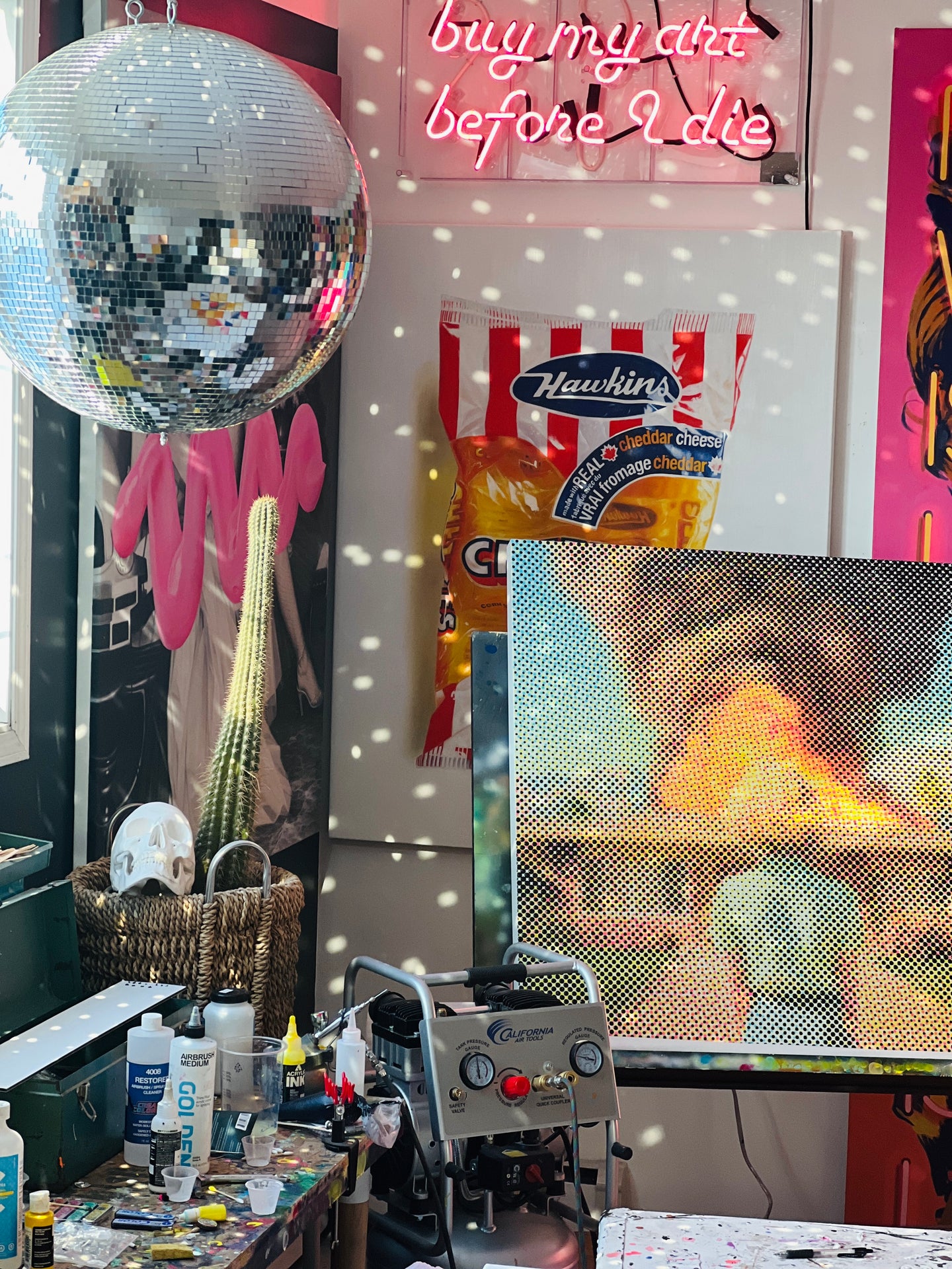 Bernadette - Original CMYK Painting – LOVE, MAGGIE HALL