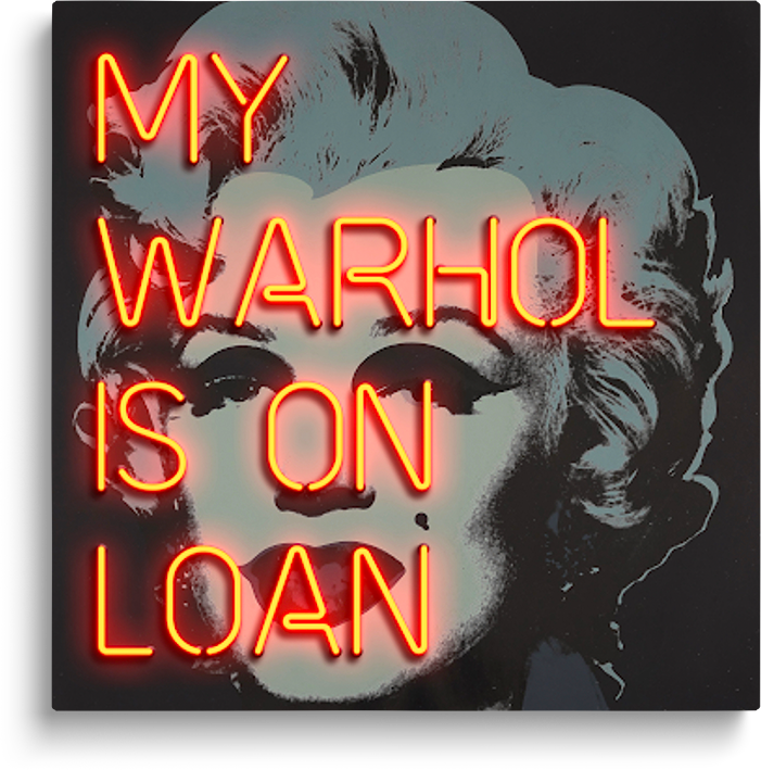My Warhol Is On Loan, Black | Limited Edition Prints Online – LOVE ...
